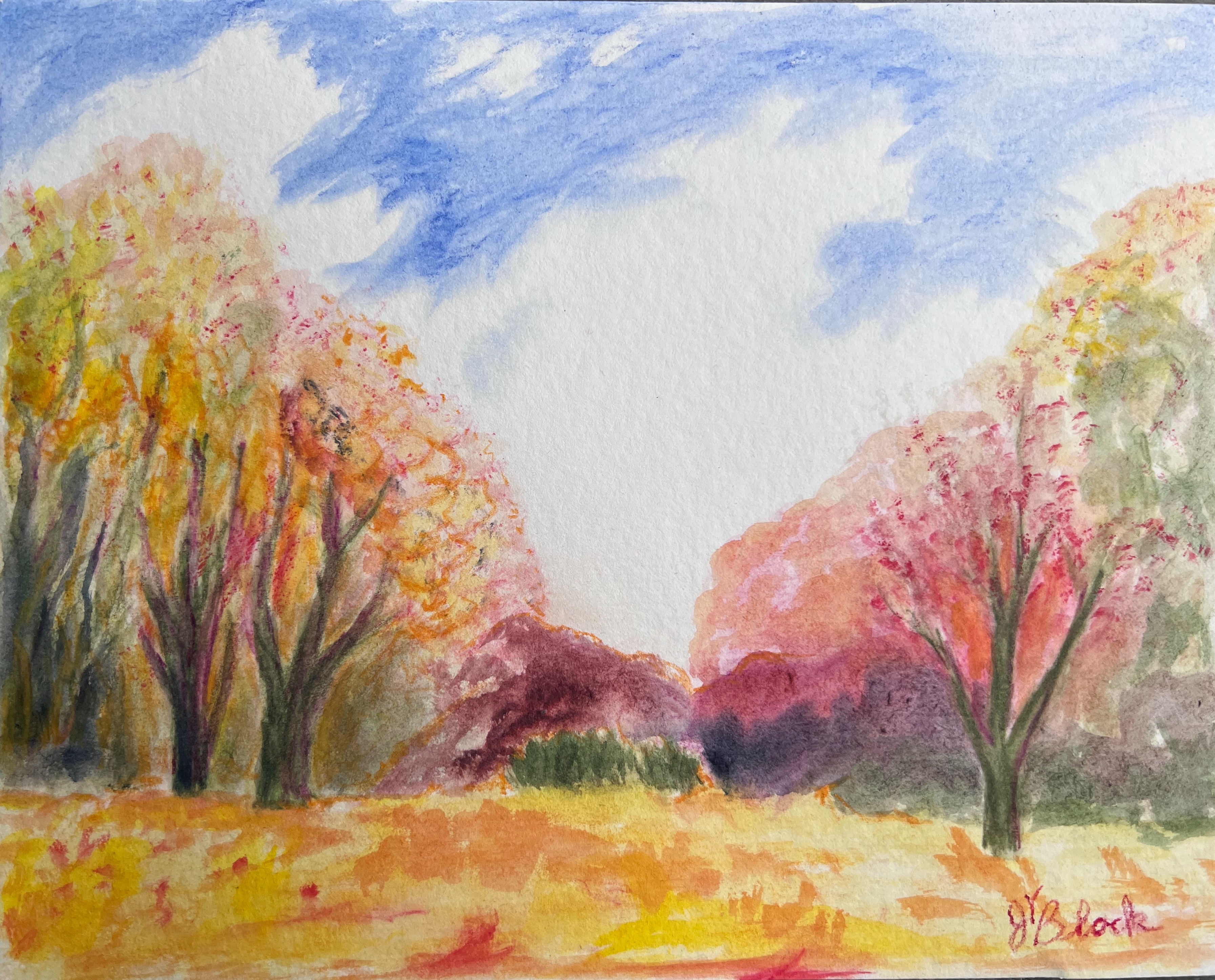 Landscape with negative trees (part 1) – 366 Days of Art